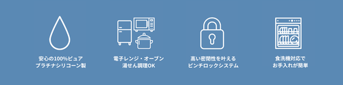 stasher(スタッシャー)lプラスチックフリーの保存容器
